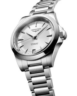 LONGINES Conquest 34mm Watch - Silver