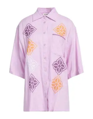 Sandro Woven Embroidered Shirt