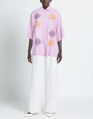 Sandro Woven Embroidered Shirt