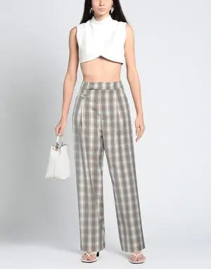 VICOLO Tartan Tapered Trousers