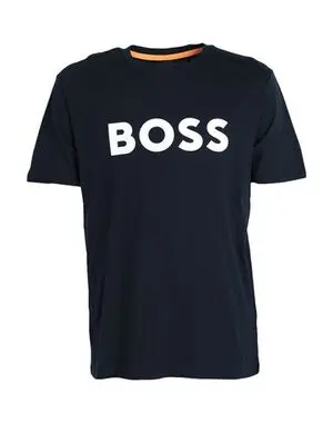 BOSS Man T-shirt Black Size S Cotton Navy Blue