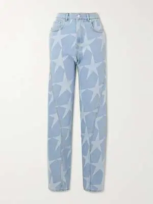 MUGLER Printed Boyfriend Jeans