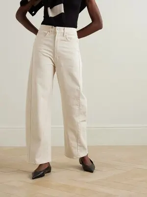MOTHER Net Sustain The Half Pipe Ankle High-rise Tapered Jeans
