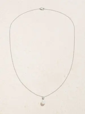 Mikimoto Morning Dew Pearl And Diamond Necklace