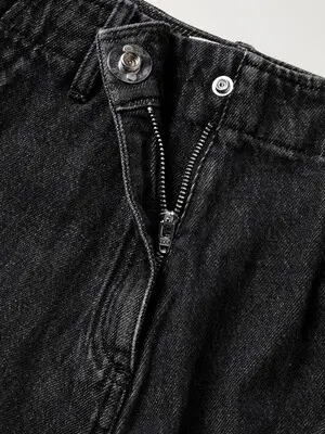 Coperni High-rise Wide-leg Cargo Jeans - Black