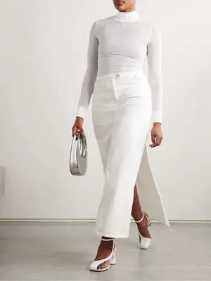 COURREGES Reedition Mesh Top - White