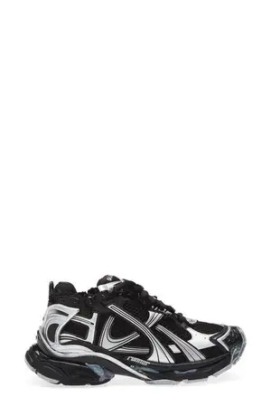 Balenciaga Runner Sneaker - Black/ Silver