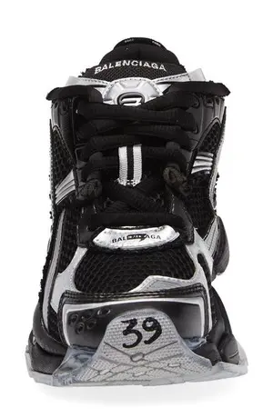 Balenciaga Runner Sneaker - Black/ Silver