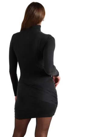 Gauge81 Kores Draped Stretch-jersey Mini Dress