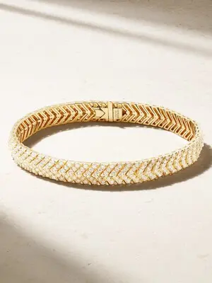 ANITA KO Zipper 18-karat Diamond Bracelet - Gold