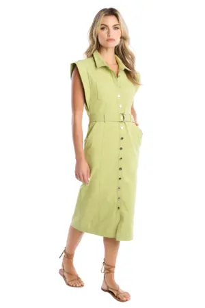 Allison Avril Shirt Dress - Green