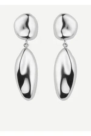 Vince Agmes Short Patrice Earrings - Silver