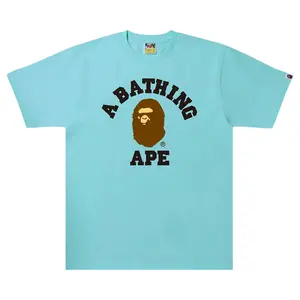 A BATHING APE College Tee /sax - Blue