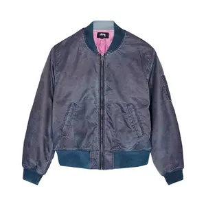StÜssy Dyed Nylon Bomber - Blue