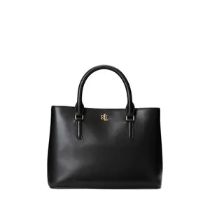 Ralph Lauren Leather Marcy Satchel - Black