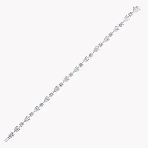 Graff Round And Pear Shape Diamond Bracelet