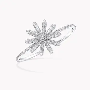 Graff Wild Flower Diamond Bangle - White Gold