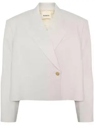 Khaite Raymond Double-breasted Blazer - White