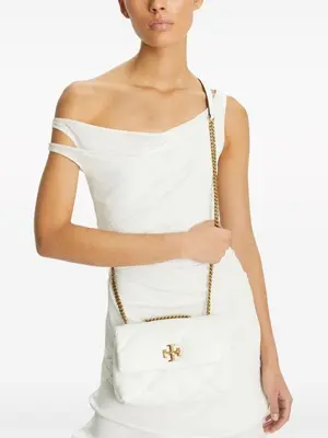 Tory Burch Kira Diamond-quilted Convertible Shoulder Bag - White