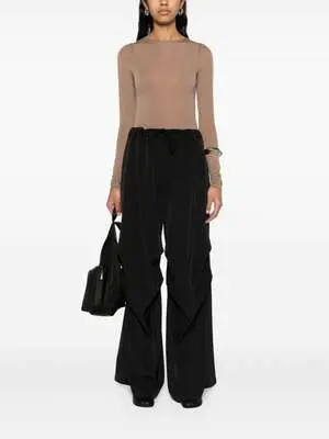 MAISON MARGIELA Exposed-seam Round-neck Top
