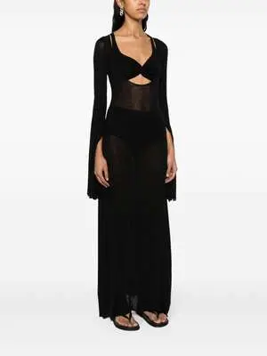 MANURI Nina Maxi Dress - Black