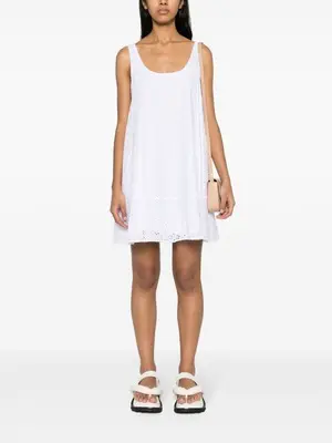 Kenzo Broderie-anglaise Sleeveless Minidress
