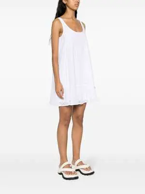 Kenzo Broderie-anglaise Sleeveless Minidress
