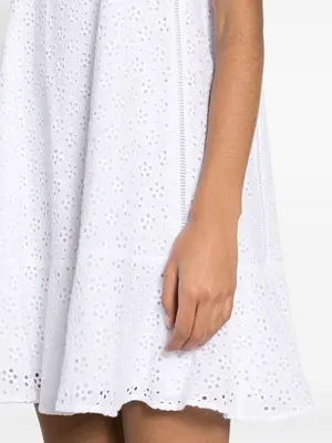 Kenzo Broderie-anglaise Sleeveless Minidress