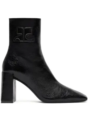 COURREGES Heritage Leather Ankle Boots