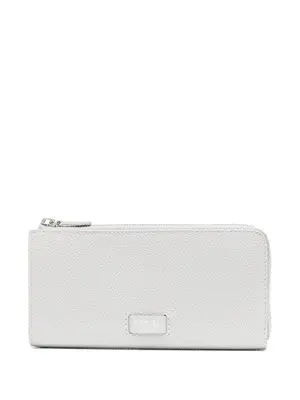 LANCEL Ninon Leather Zipped Wallet - White