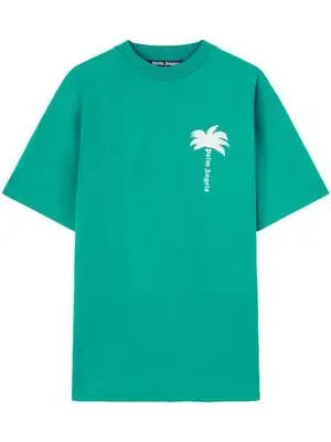 Men's Palm Angels Green Shirts