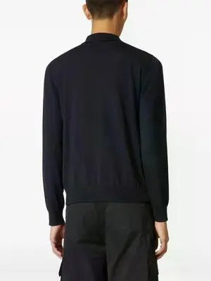 Valentino Garavani Long-sleeve Polo Shirt - Black