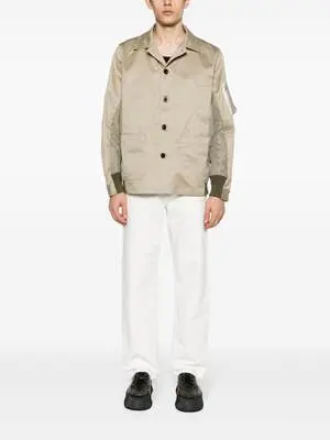 Sacai Panelled Twill Shirt Jacket
