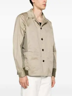 Sacai Panelled Twill Shirt Jacket