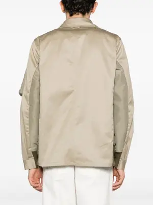 Sacai Panelled Twill Shirt Jacket
