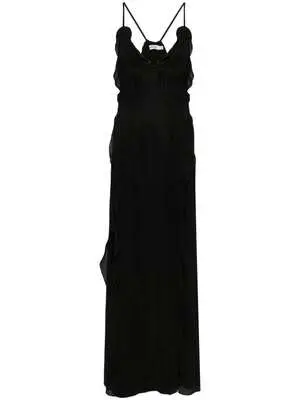 Simkhai Emily Ruffled Maxi Dress - Black