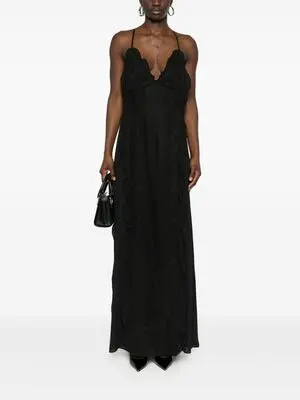 Simkhai Emily Ruffled Maxi Dress - Black