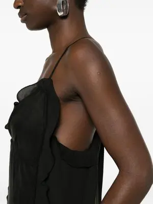 Simkhai Emily Ruffled Maxi Dress - Black