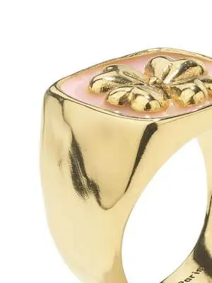 GOOSSENS Talisman Clover Signet Ring