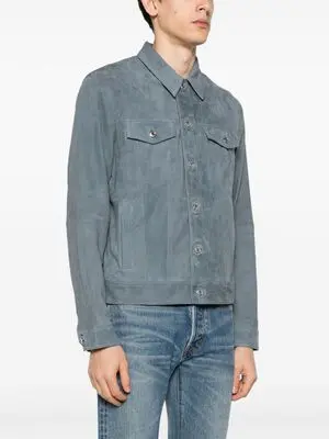 Zadig&Voltaire Suede Shirt Jacket - Grey