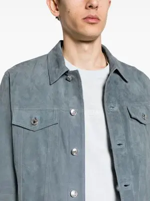 Zadig&Voltaire Suede Shirt Jacket - Grey
