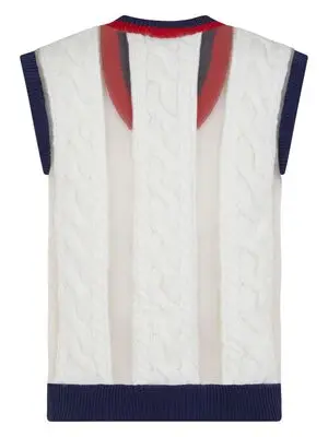 Dsquared2 Panelled Cable-knit Sweater Vest