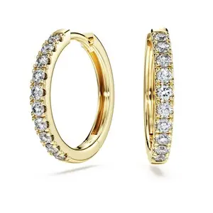SWAROVSKI Eternity Hoop Earrings - White