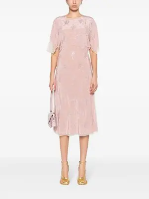 Zadig&Voltaire Rey Silk Midi Dress - Pink