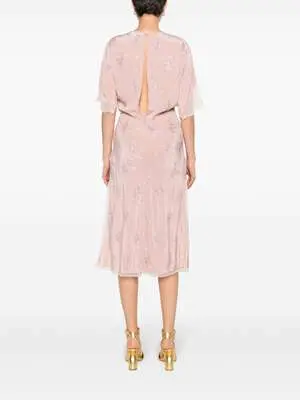 Zadig&Voltaire Rey Silk Midi Dress - Pink