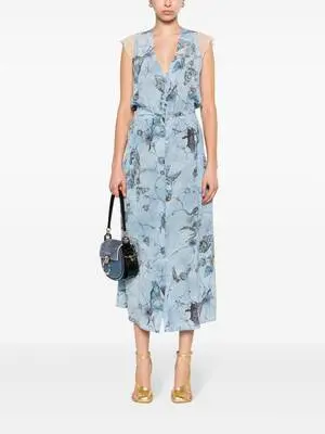 Zadig&Voltaire Rolanys Silk Midi Dress