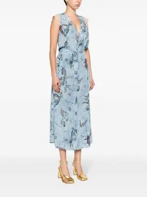 Zadig&Voltaire Rolanys Silk Midi Dress