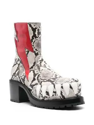 WALTER VAN BEIRENDONCK Hyper Glam 75mm Ankle Boots