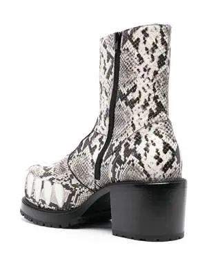 WALTER VAN BEIRENDONCK Hyper Glam 75mm Ankle Boots