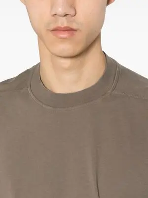 Rick Owens Tape-detail Orgnaic Cotton T-shirt - Grey